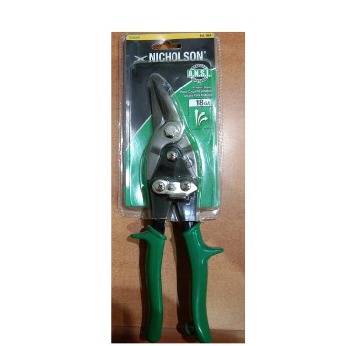 Jual NICHOLSON 10" Gunting Seng Baja Kanan / Aviation Snip Right ...