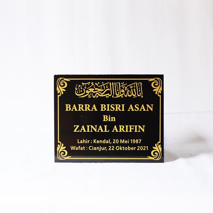 Jual Tulisan Nama Batu Nisan Granit Tile Ukir Grafir Makam Kijing Murah ...