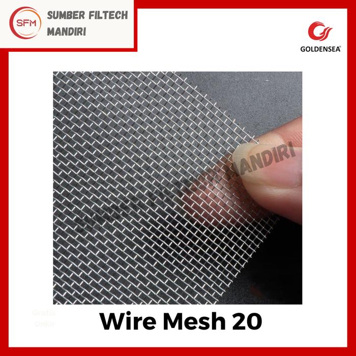 Jual Wire Mesh Saringan SS 304, #10, 12, 14, 16, 18, 20, 24, 30, 40, 50 ...