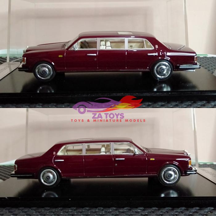 Jual Diecast Rolls-Royce Silver Spirit Limo Maroon by TRL Models Skala ...
