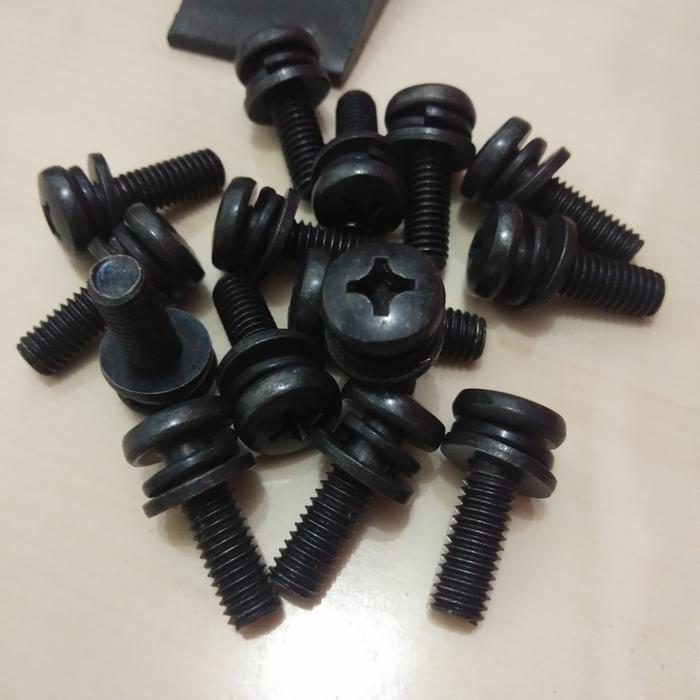 Jual baut model plus size 10x16mm. doble ring per plat paten fj bj hj ...