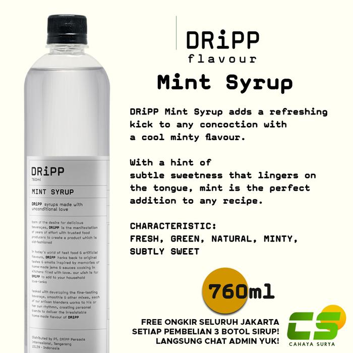 Jual Dripp Sirup / Syrup - Mint Syrup 760 ml ( Sirup Mint ) - Jakarta ...