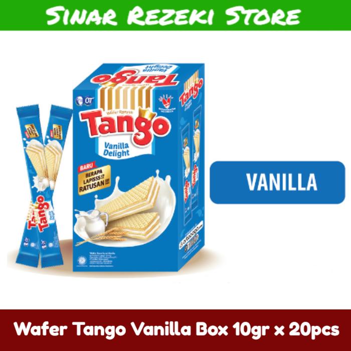 Jual Wafer Tango Vanilla Box isi 10gr x 20pcs / Tango Wafer / Tango ...