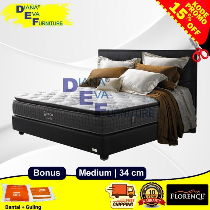Jual Kasur Florence Genoa Full Set ( Kasur + Divan + Sandaran ...