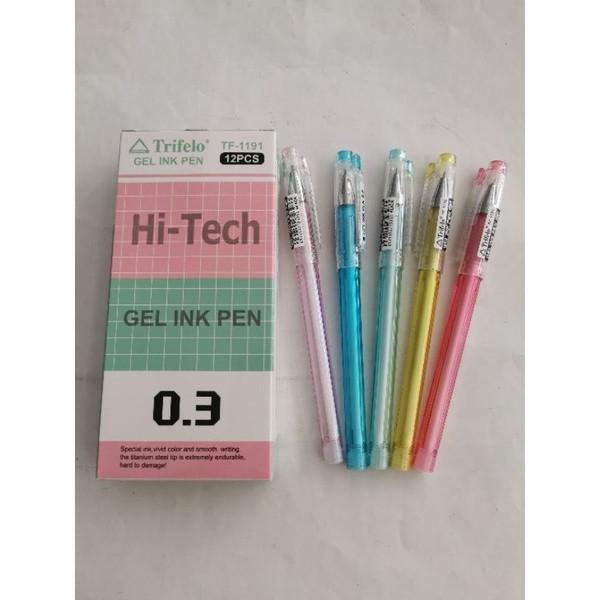 Jual 12pcs BOLPEN HITECH TRIFELO PEN HIGH TECH 03 mm/PULPEN HIGH TECH ...