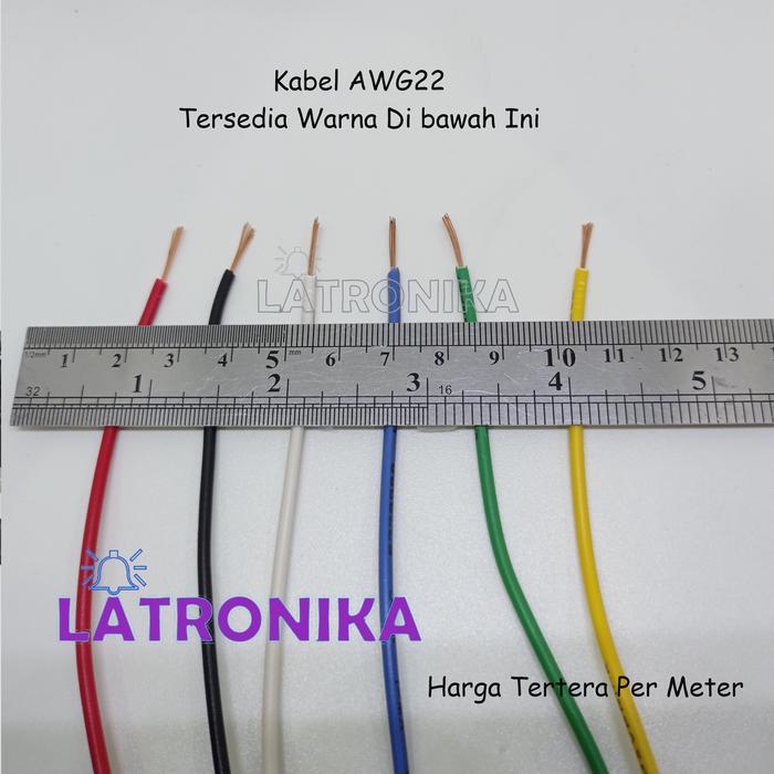 Jual Kabel AWG22 Hitam Per Meter 22AWG Cable Kabel AWG 22 AWG Per M ...