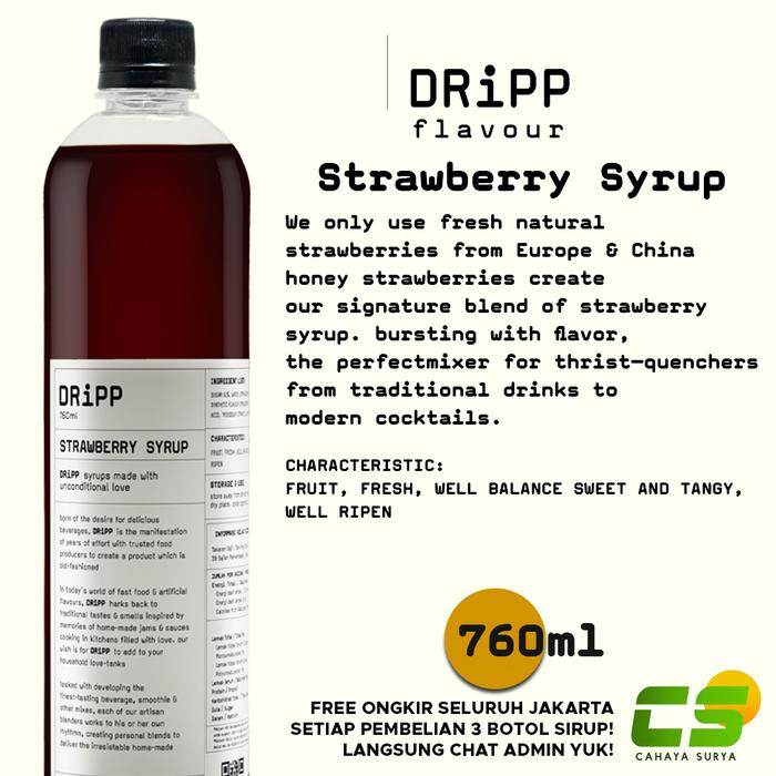Jual Dripp Sirup / Syrup - Strawberry Syrup 760 ml ( Sirup Strawberry ...