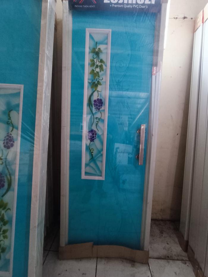 Jual Pintu Kamar Mandi Minimalis PVC Pintu PVC Polos Pintu WC Plastik ...