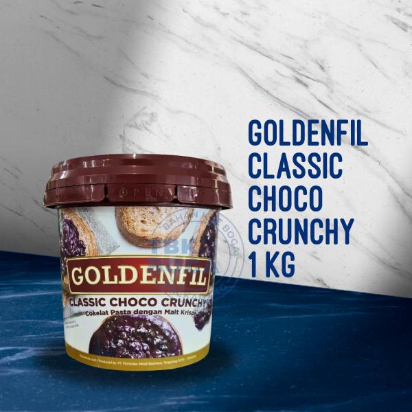 Jual Selai Goldenfil 1 Kg Classic Choco Crunchy Malt Pasta Dark - Kota ...
