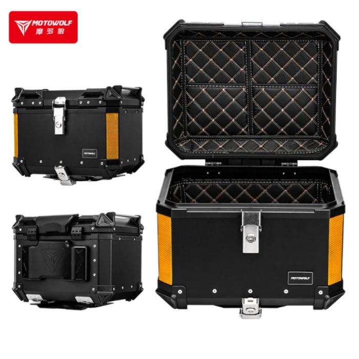 Promo BOX Motor Touring MOTOWOLF Tail Top Box Almunium Alloy Case ...
