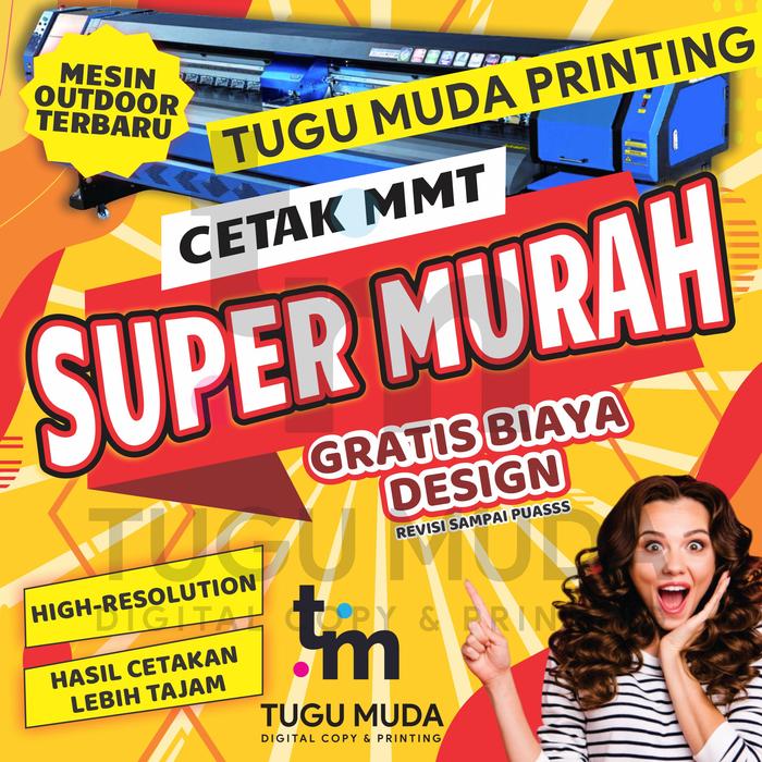 Jual Cetak Spanduk/MMT/Banner/Backdrop Custom - Gratis/Free Biaya Design - BAHAN 250gsm ...
