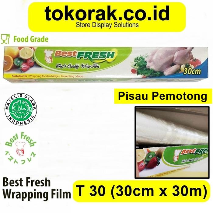 Jual BEST FRESH PLASTIK WRAPPING FILM 30 CM x 30 M BESTFRESH MAKANAN ...