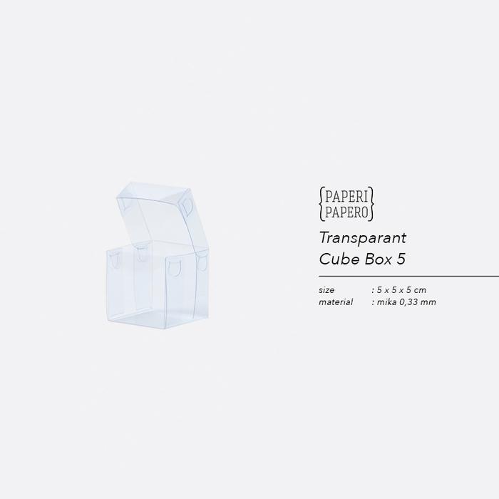 Jual Transparent Cube Box (5 x 5 x 5 cm) - Kotak Bening Mika Transparan ...