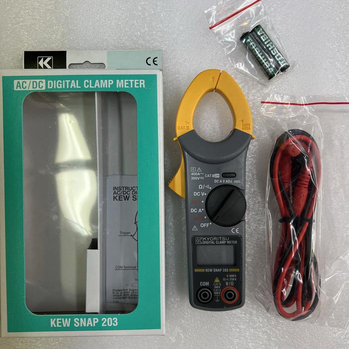 Jual kyoritsu 203 digital clamp meter AC DC tang ampere AC DC 400a ...