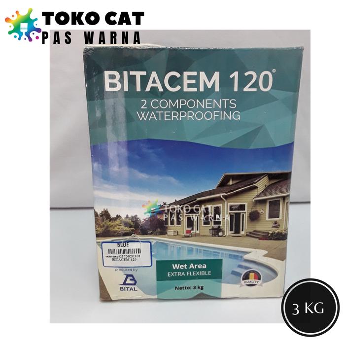 Jual Semen Pelapis Kedap Air BITACEM 120 (2 komponen) Kemasan 3 kg ...