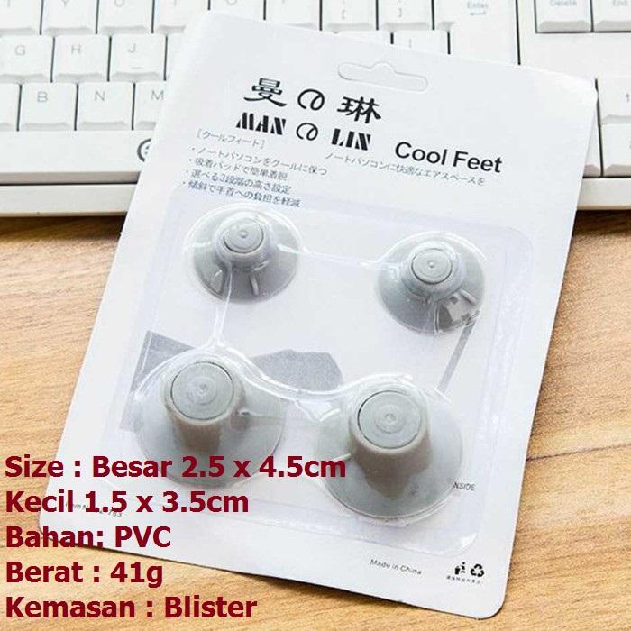 Jual Bantalan Karet Penyangga Ganjal Kaki Laptop Cool Feet Notebook ...
