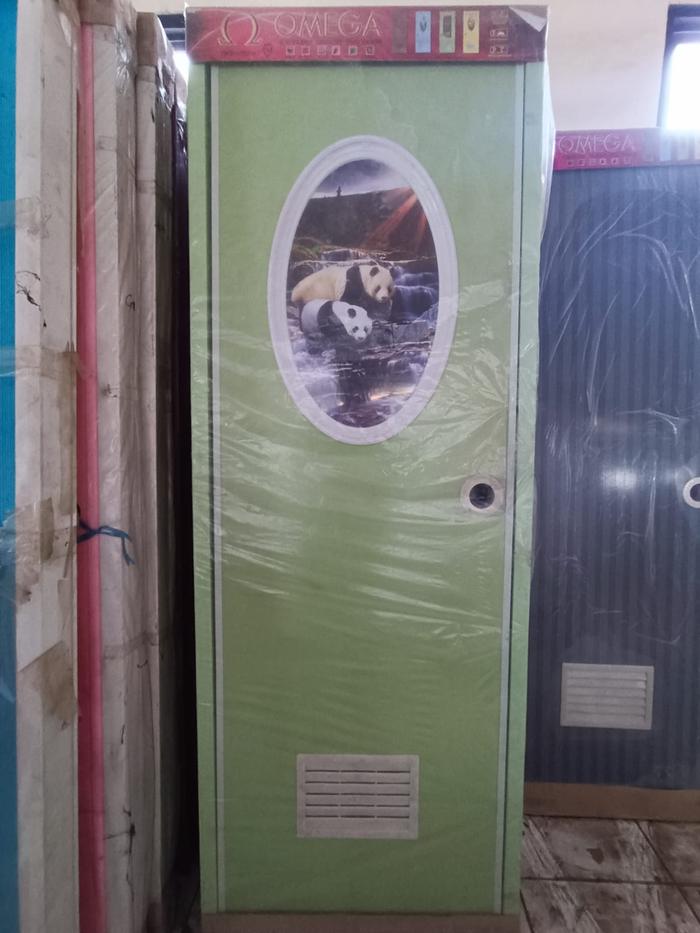 Jual Pintu Kamar Mandi Kaca Oval PVC Pintu PVC Polos Pintu WC Plastik ...