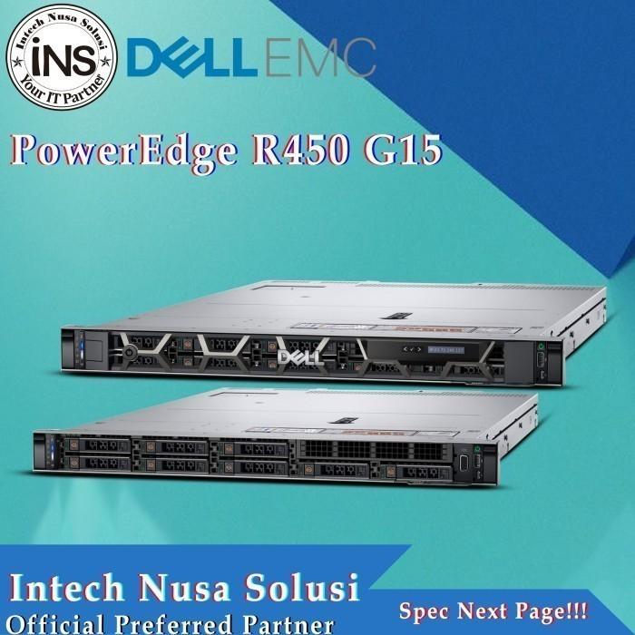Jual DELL PowerEdge R450 G15 Xeon Silver 4314 32GB 480GB SSD SATA 600W ...