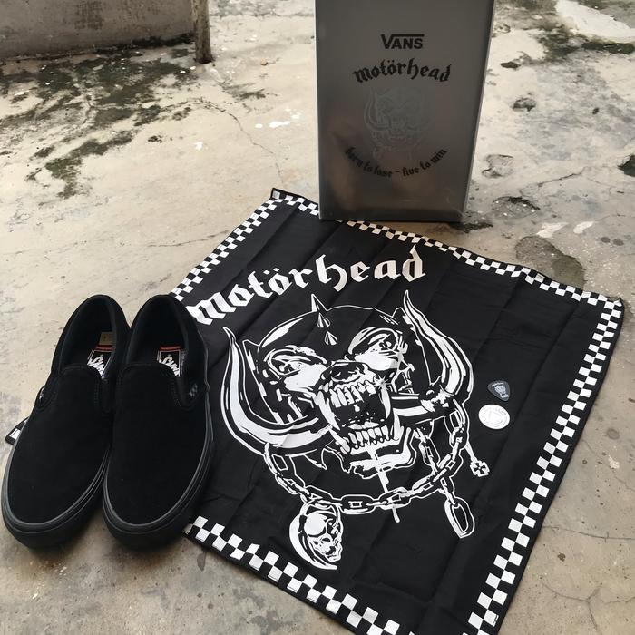 Jual Vans Skate Pro Slip On x Motorhead Black - Kota Surabaya ...