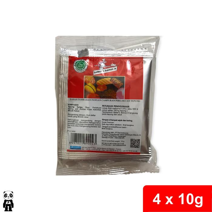 Jual Bakers Bonus A isi 4 Sachet x 10g Pengembang Roti Bread Improver ...
