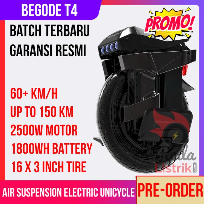 Jual Begode T4 EUC Electric Unicycle Scooter Sepeda Motor Listrik Roda ...