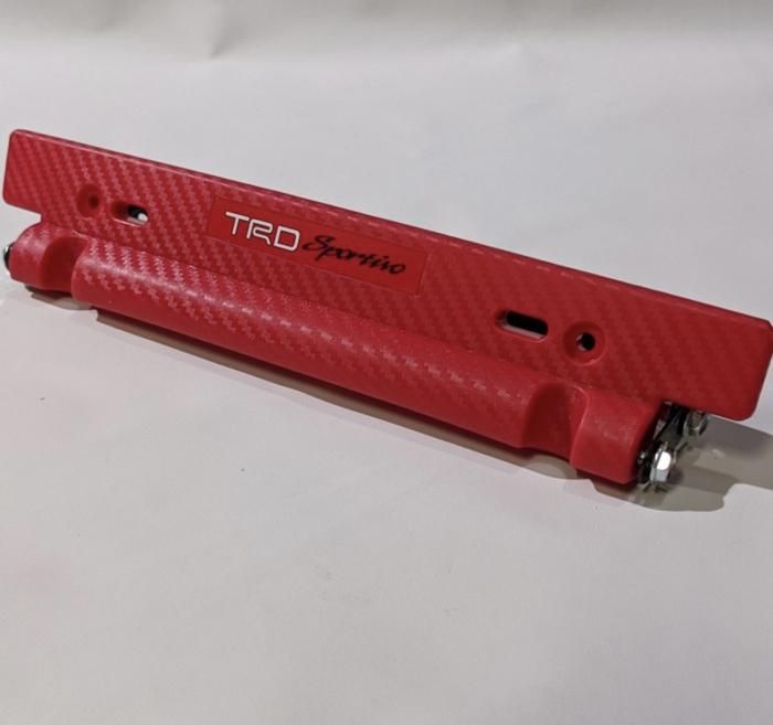 Jual Tatakan dudukan tempat plat nomor mobil JDM merah TRD sportivo ...