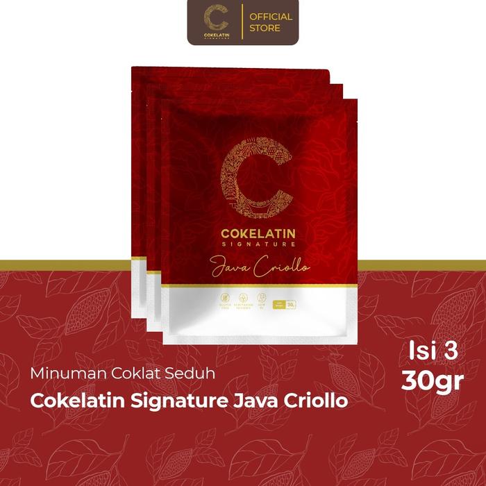 Jual Cokelatin Signature Minuman Coklat Seduh Java Criollo isi 3 Sachet ...