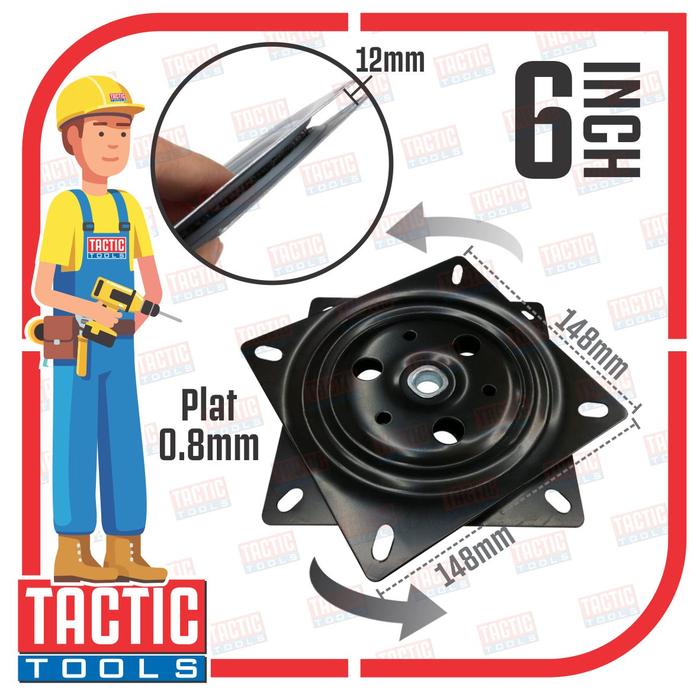 Jual Bracket Ring Rak TV Meja Putar 6 Inch Lazy Susan Ball Bearing ...