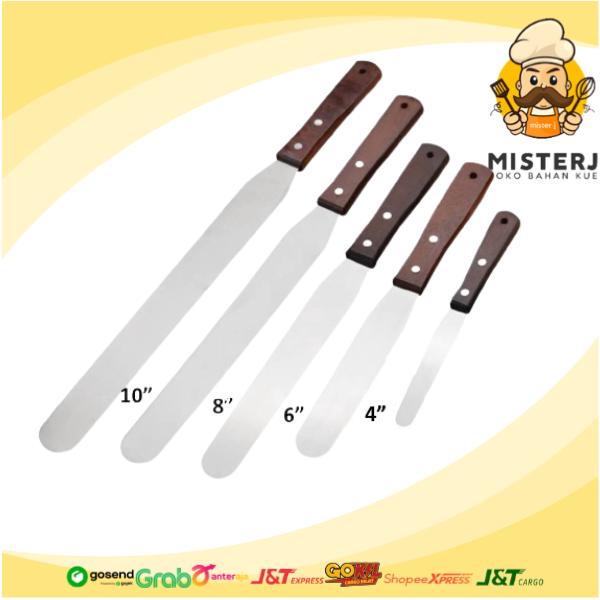 Jual Spatula Stainless Steel Lurus | All Varian Ukuran - 6 inch - Kota ...