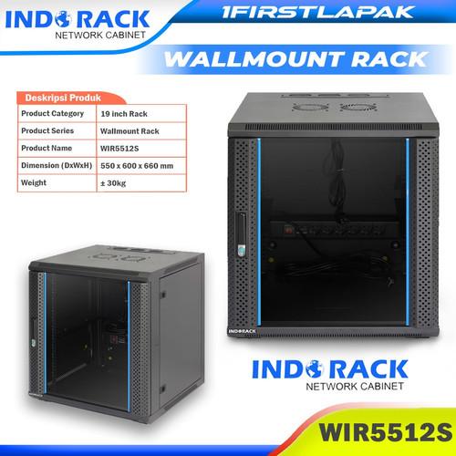 Jual Wallmount 12U Indorack single door 550mm WIR5512S - Jakarta Pusat ...