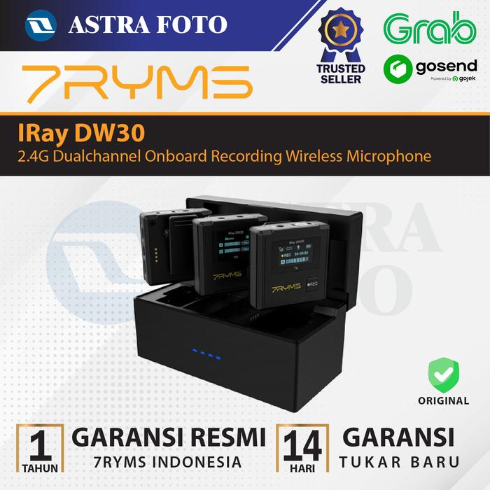 Promo 7RYMS IRay DW30 2.4G Dualchannel Onboard Recording Wireless Microphone Cicil 0% 3x ...