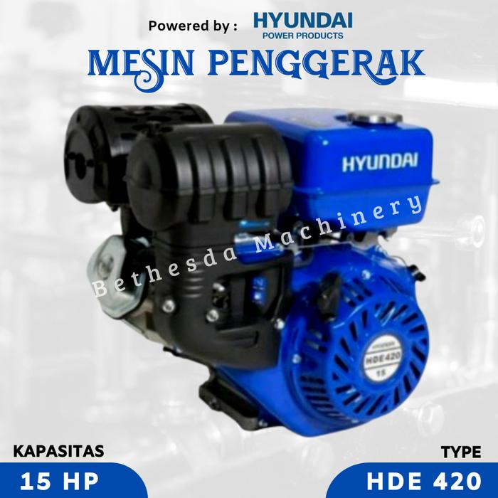 Jual Mesin Penggerak Gasoline 15 HP 15PK Hyundai Engine HDE 420 ...
