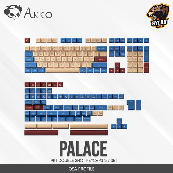Jual Akko Palace PBT Double Shot Keycaps 187 set OSA Profile - Jakarta ...