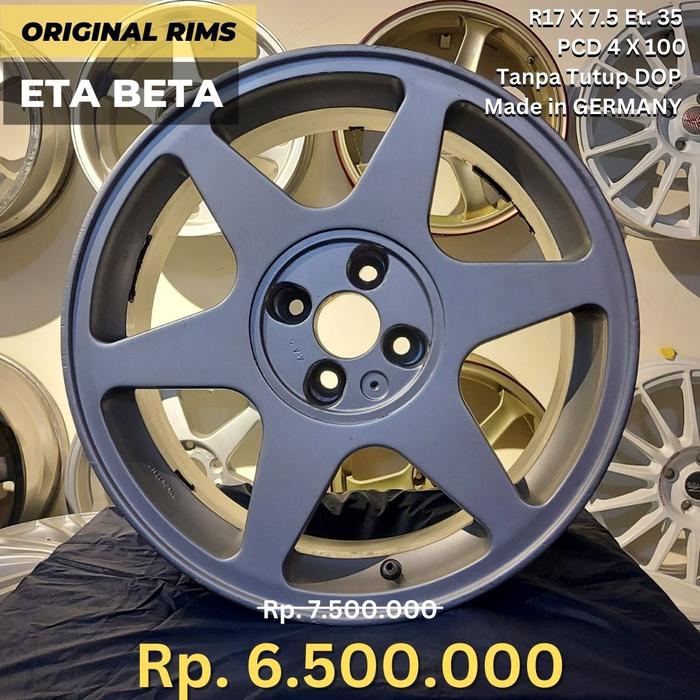 Jual PROMO! Velg Original ETA BETA R17 4x100 Made in Germany for jazz raize - Kota Bekasi ...