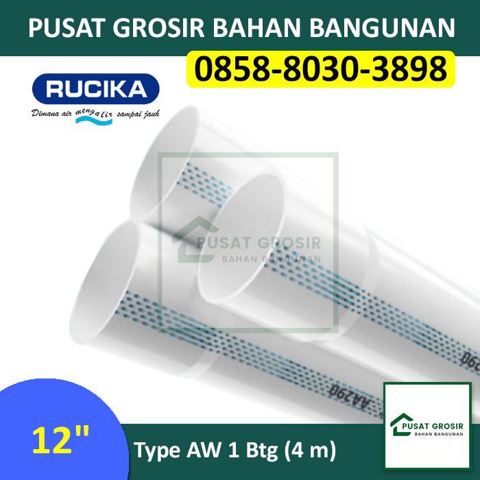 Jual Pipa PVC 12" AW Rucika Standard Pipa Wavin 12Inch AW Per Batang ...