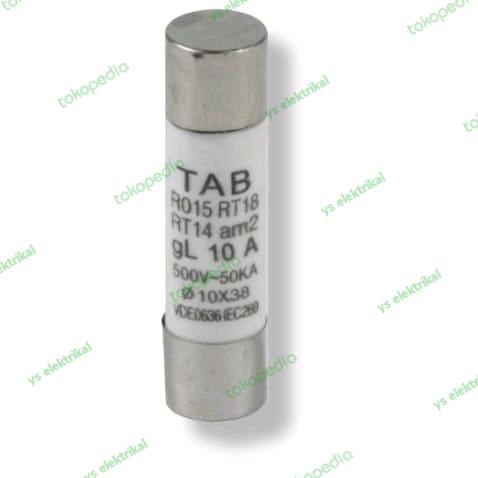 Jual Fuse Sekering Silinder 10A Fuse Keramik HRC 10x38 10 Ampere ...