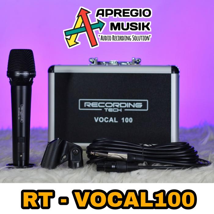 Jual Recording Tech RT Vocal 100 Vocal100 Professional Dynamic Mic - Kota Surabaya - Apregio ...
