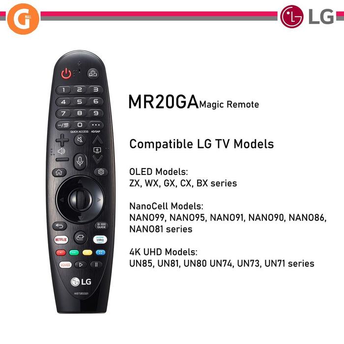 Jual magic remote TV LG UM,LM,SM,UN,LN,Oled,Nano mr20ga / mr-20ga ...