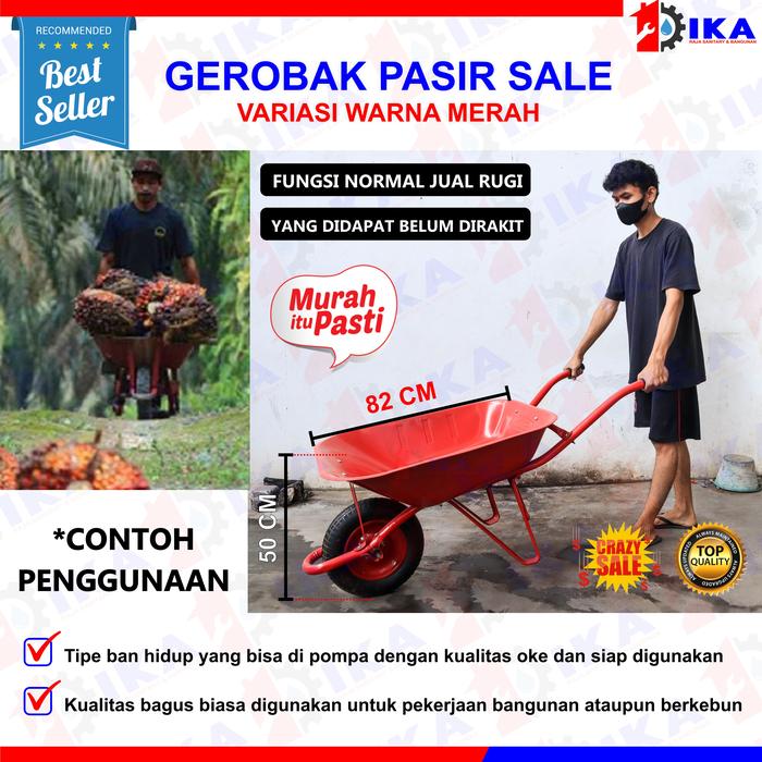 Jual Gerobak Pasir / Cor / Troli Sorong / Lori Dorong / Bangunan ...