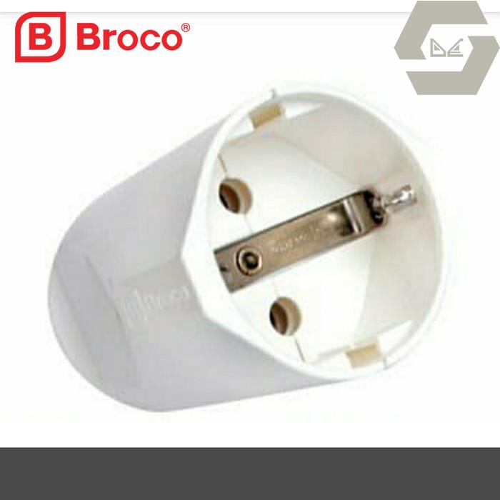 Jual Kontra Steker Arde Putih BROCO 13410 | Colokan Female - Jakarta ...