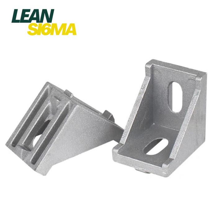 Jual Alumunium Bracket Corner Siku 3030 / Gusset corner Profile 3030 ...