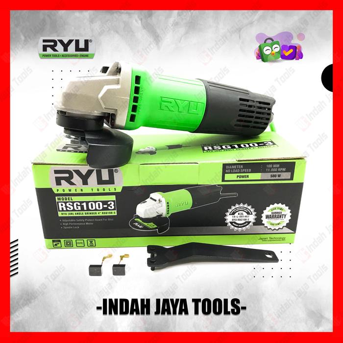 Jual RYU RSG 100-3 Mesin Gerinda Tangan 4 inch - Angle Disc Grinder ...