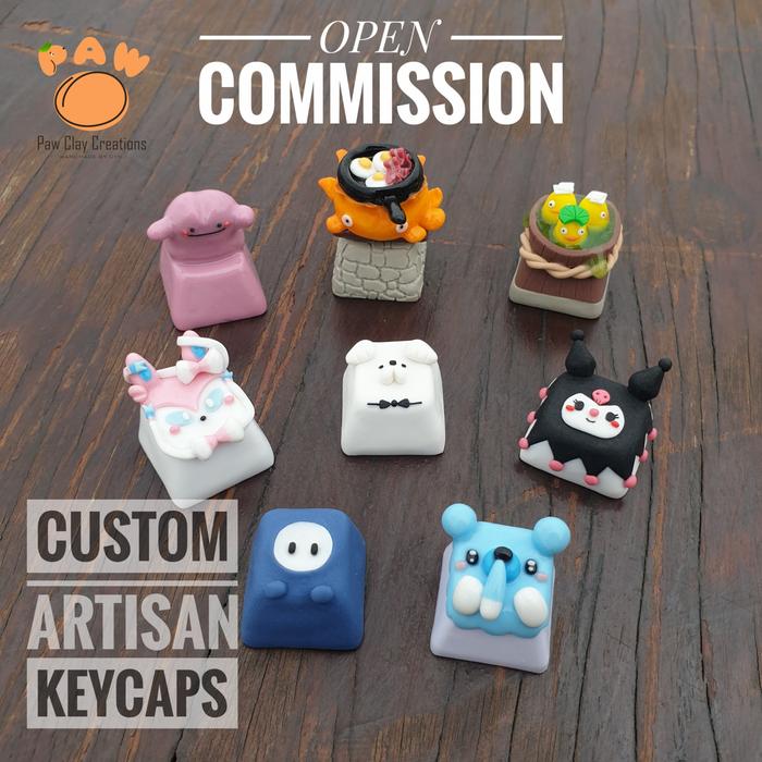 Jual artisan keycaps / commission custom artisan keycap / keyboard ...