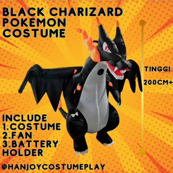Jual Kostum Pokemon Black Charizard / Kostum Angin Pokemon - Jakarta ...