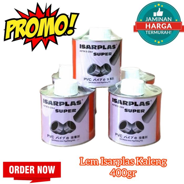 Jual Lem Isarplas Kaleng Kuas Lem Perekat Pipa Paralon PVC Lem Fitting ...