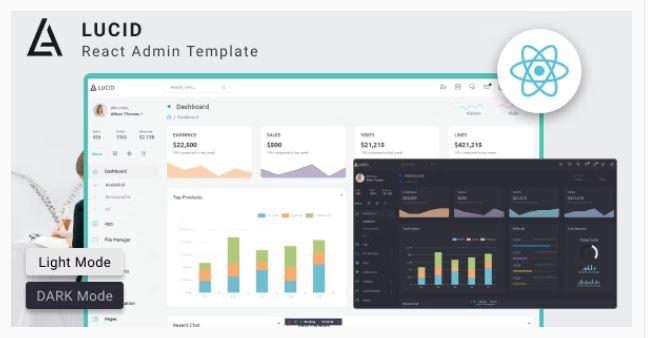 Jual Lucid Bootstrap 4 Responsive React JS Admin Template - Jakarta Selatan - prime course ...