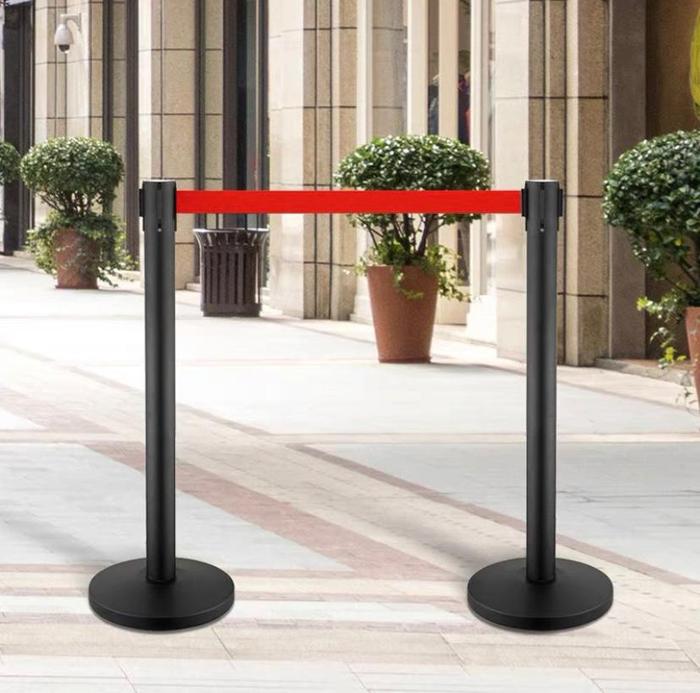 Promo Tiang Antrian Pembatas Stainless Steel Queue Line - Tiang Hitam ...