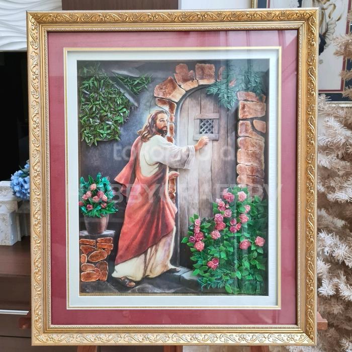 Jual Bingkai 3D Yesus Mengetuk 55×64cm (box) SALE 20% - Jakarta Barat ...