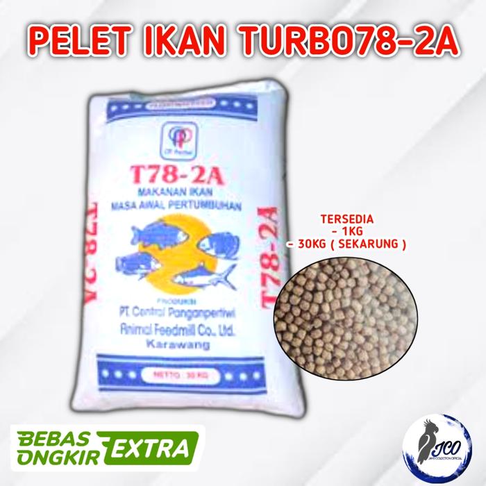 Jual PELET IKAN T78 2A PAKAN IKAN BANDENG NILA MUJAIR PELET IKAN TURBO ...