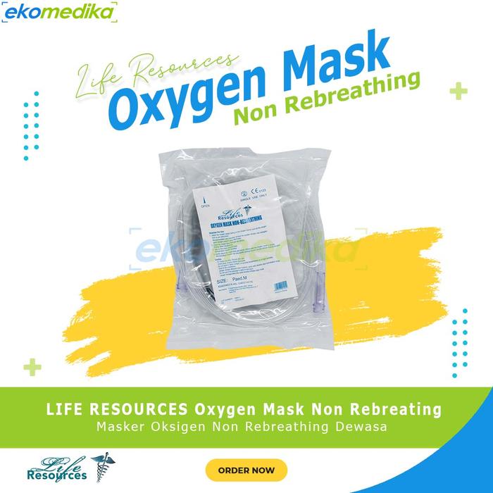 Jual NRM Masker Oksigen Non Rebreathing - Oxygen Mask Non Rebreating ...